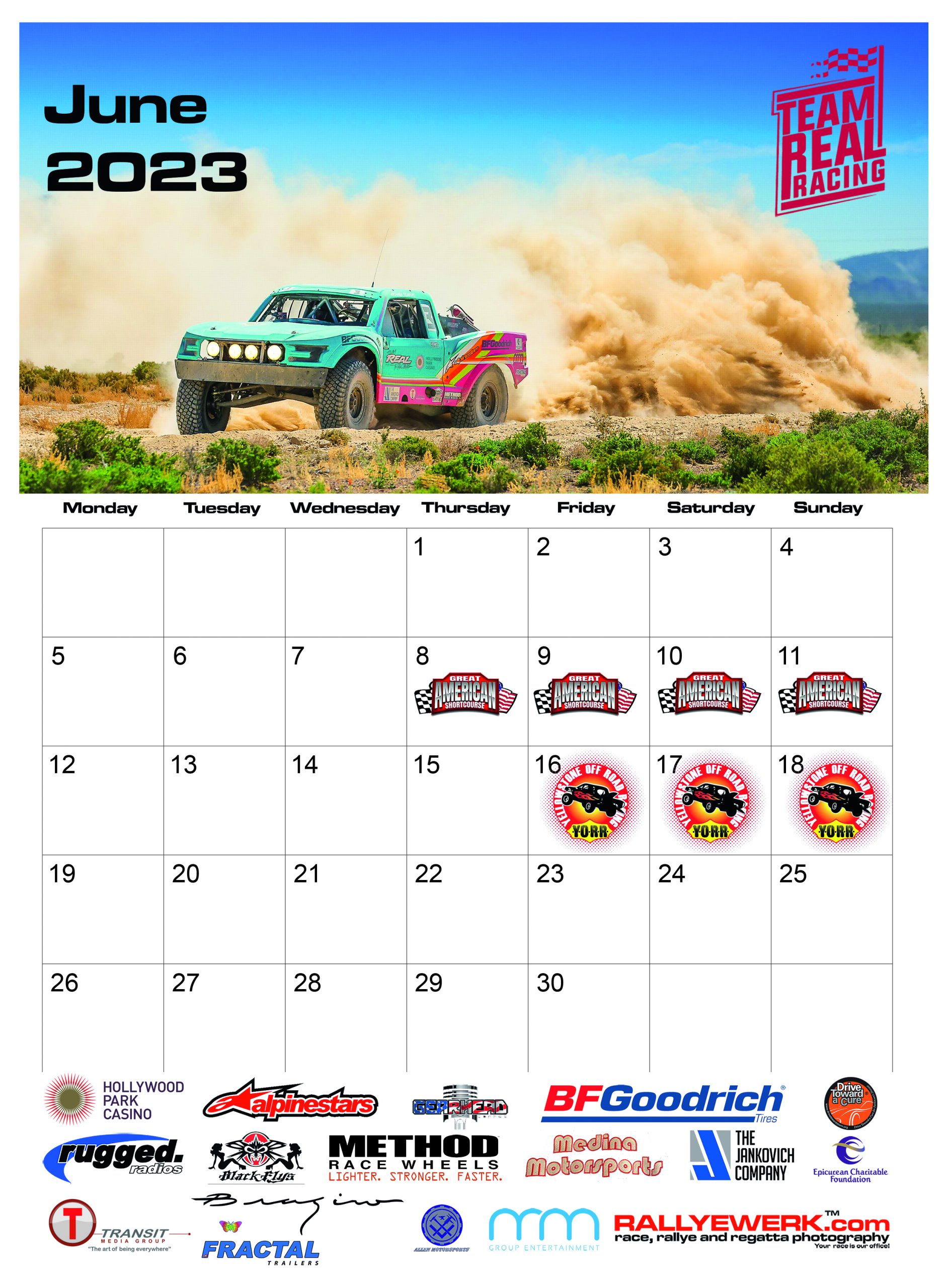 Schedule - Team Real Racing Schedule