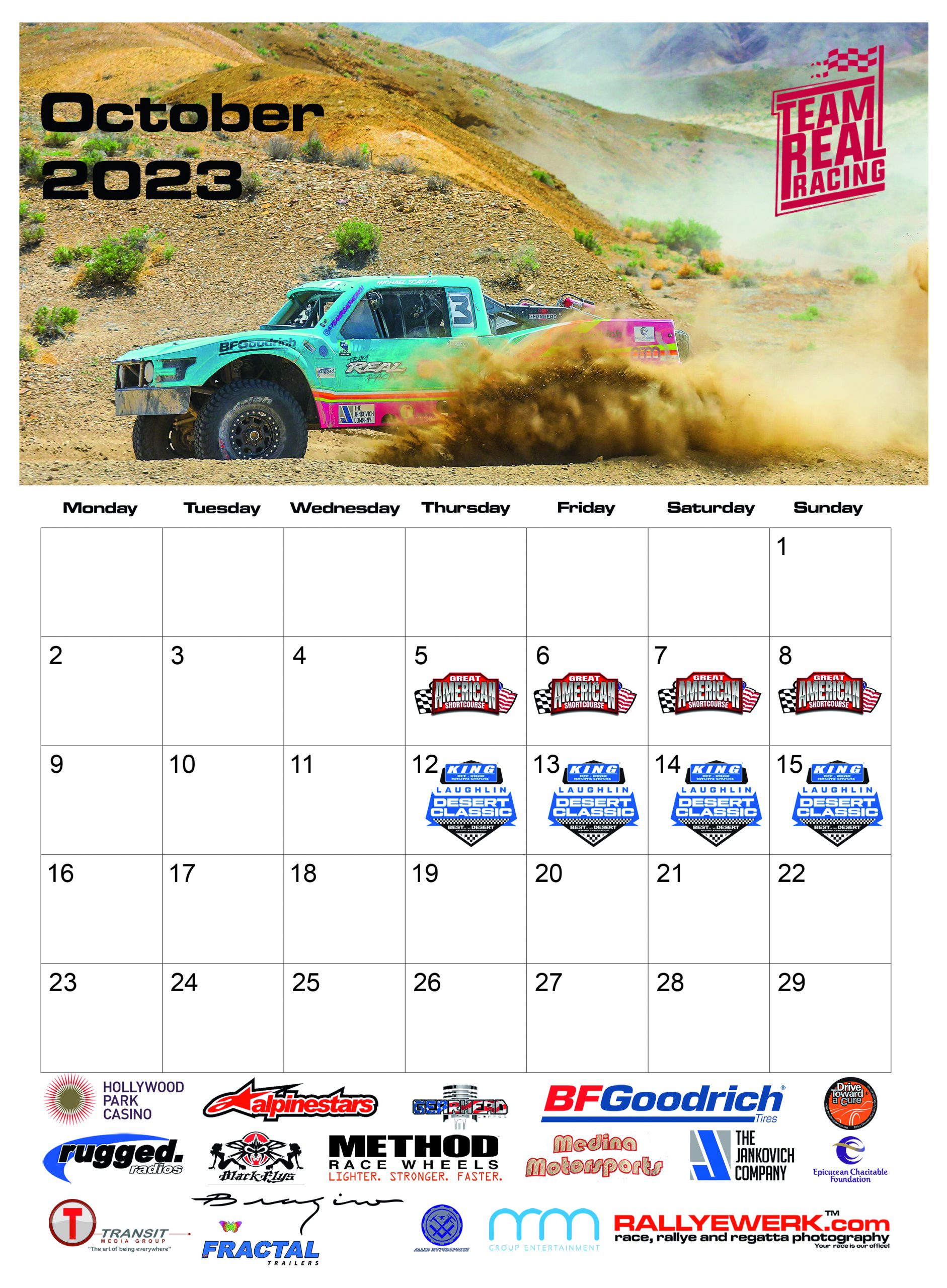 Schedule - Team Real Racing Schedule